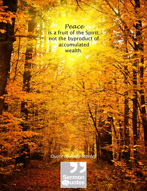 Peace Is A Fruit Of The Spirit SermonQuotes